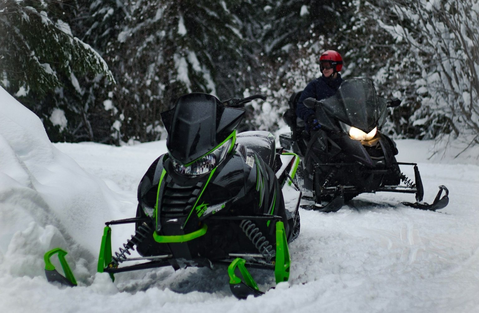 12 Snowmobile Trails Treacherous With Tree Trunks – Her Life Adventures